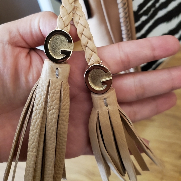 Gucci | Bags | Gucci Beige Leather And Zebra Pony Hair Messenger | Poshmark